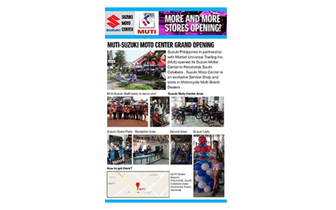 Muti-suzuki Moto Center Grand Opening - Suzuki Motorcycles Philippines