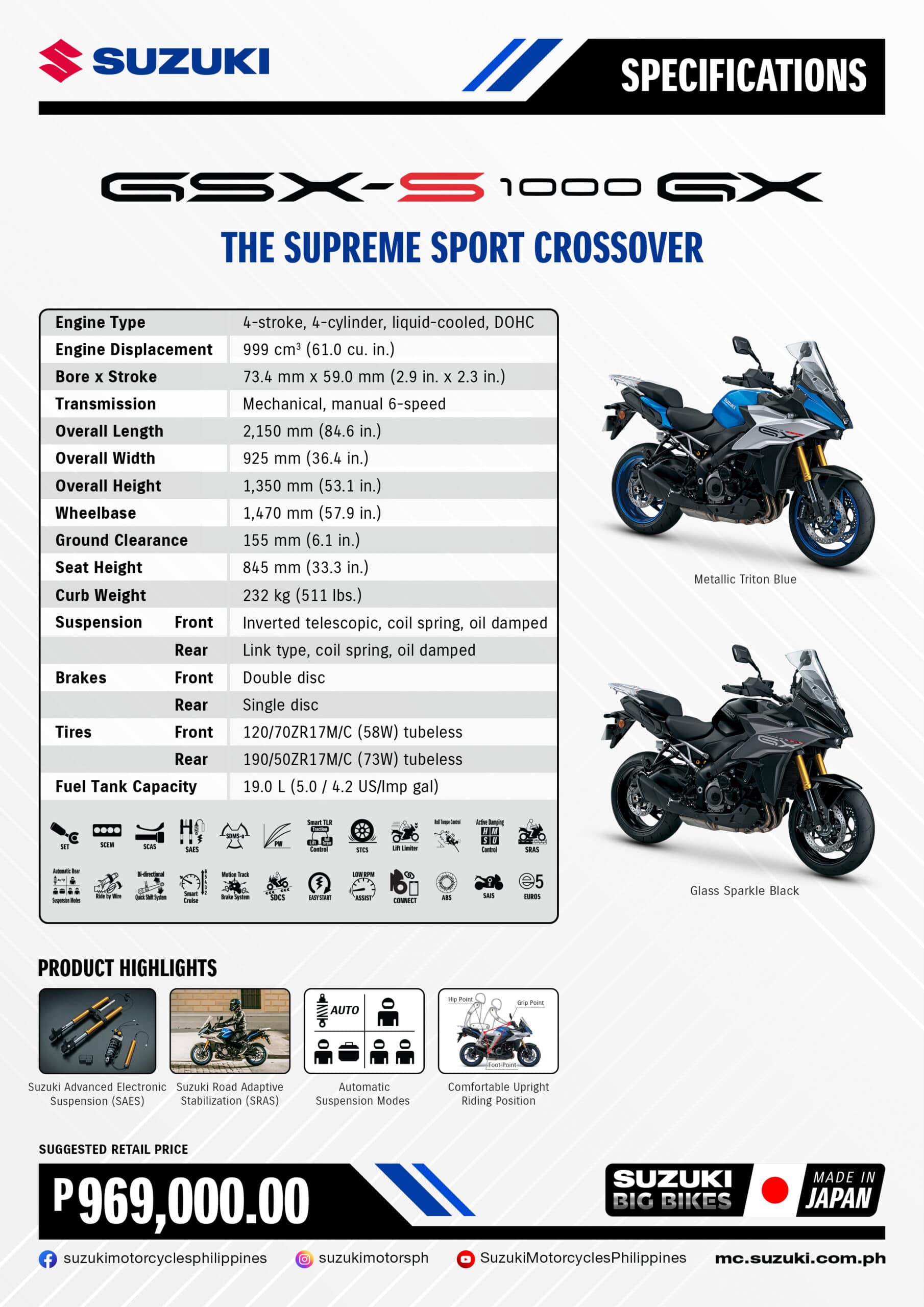 GSX-S1000GX - Suzuki Motorcycles Philippines